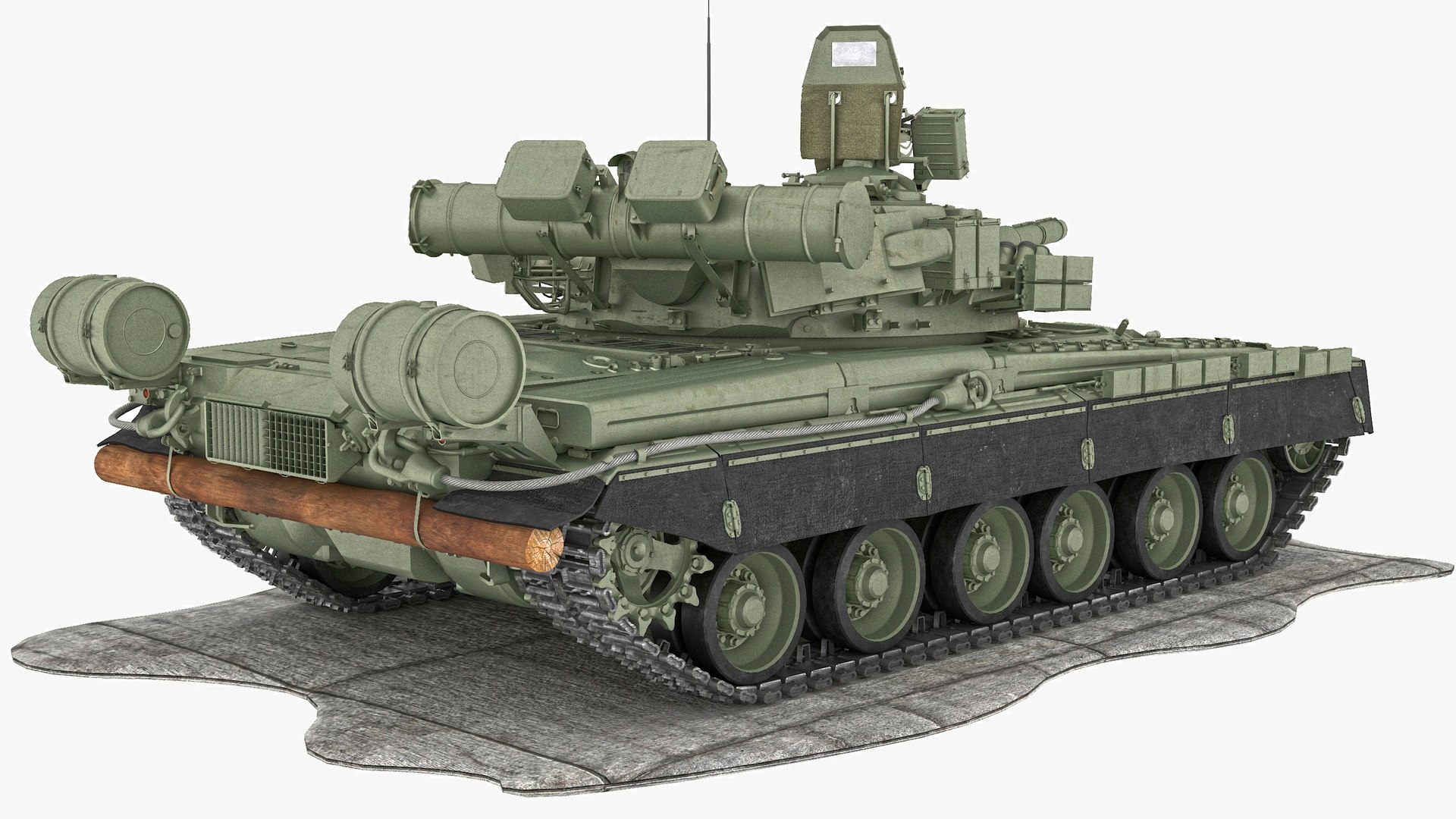3D T-80BV Main Battle Tank - TurboSquid 2268528
