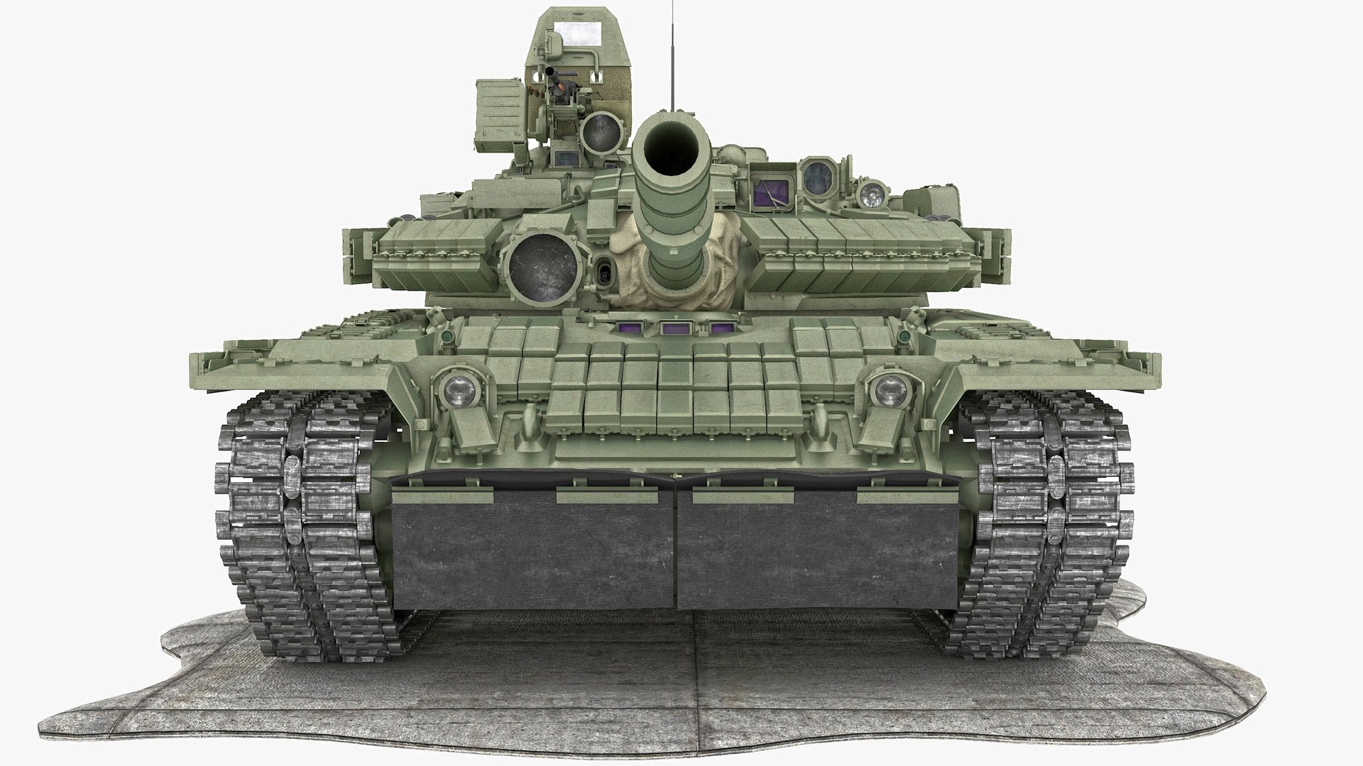 3D T-80BV Main Battle Tank - TurboSquid 2268528