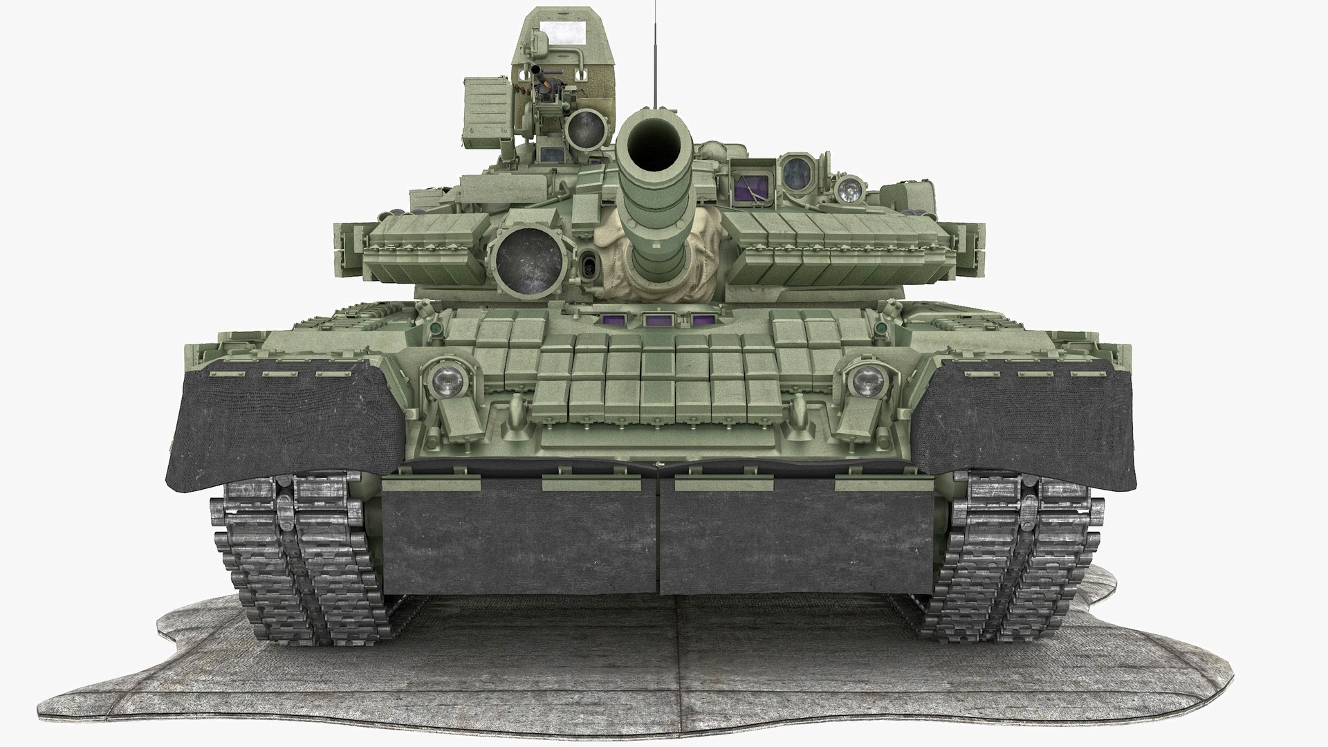 3D T-80BV Main Battle Tank - TurboSquid 2268528