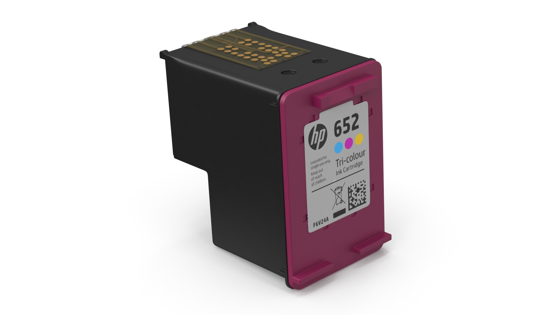 3D Ink Cartridge Hp 652 Tricolor - TurboSquid 2155955