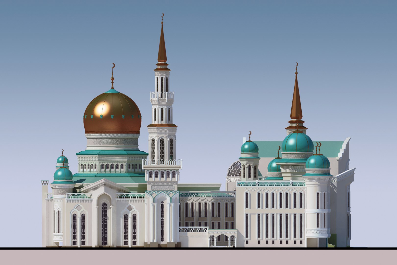3D Mosque City Model - TurboSquid 1951039
