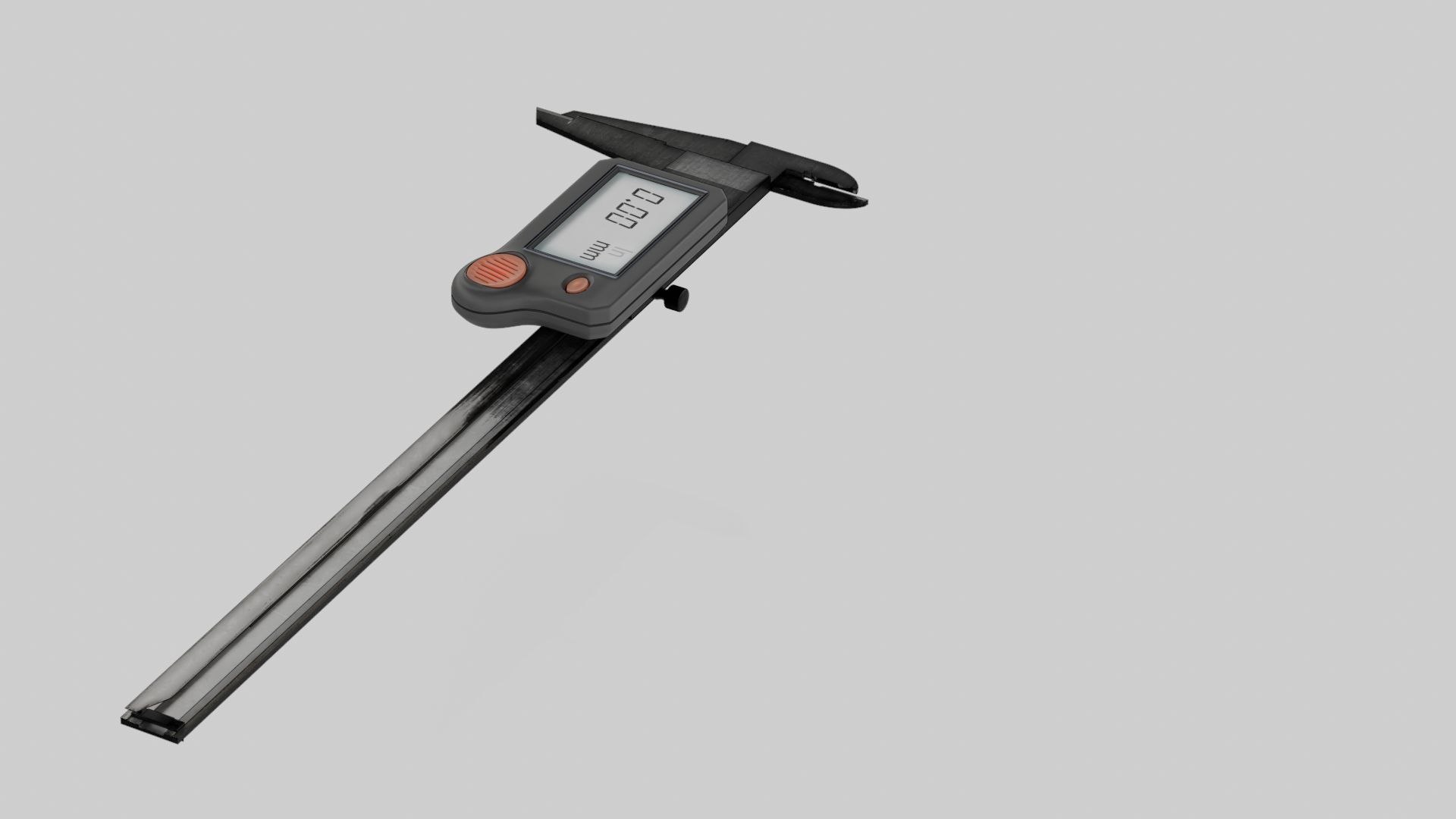 3D Caliper digital LCD - TurboSquid 1916909