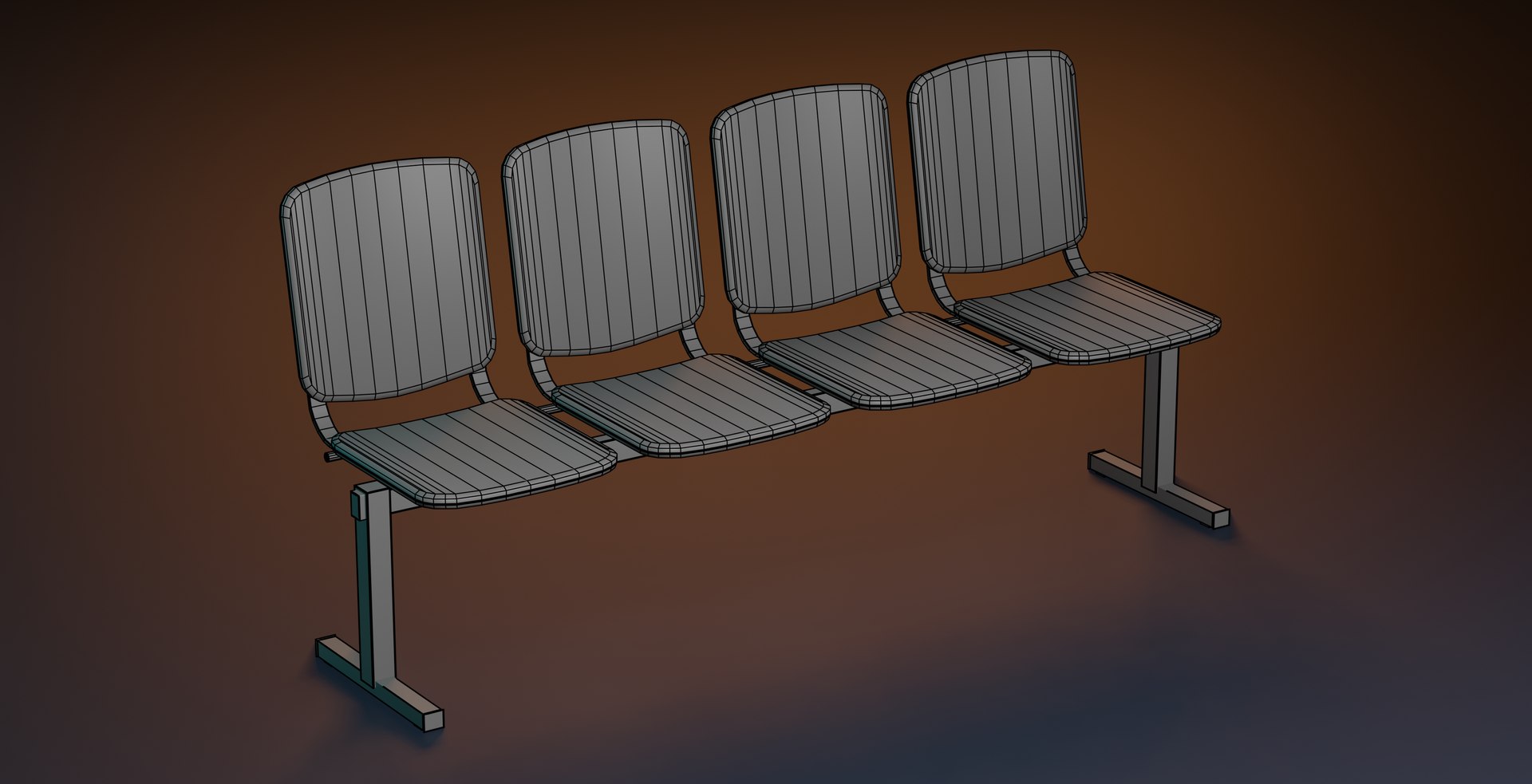 3D Realistic Waiting Bench - TurboSquid 1641914