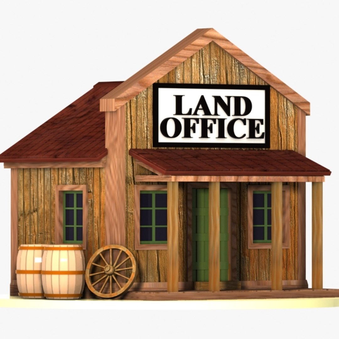 Cartoon Western Building 3ds