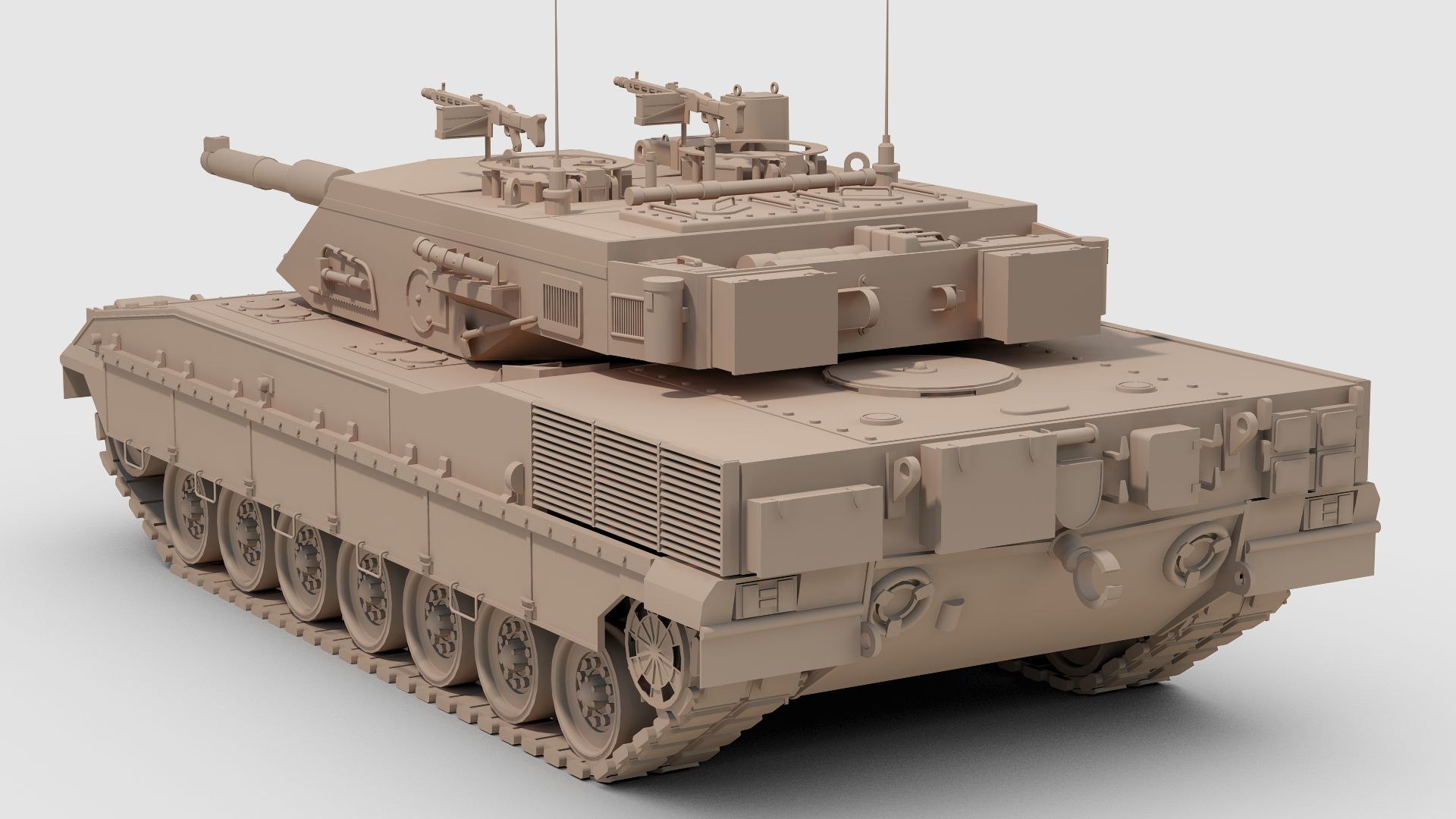 Italian C1 Ariete Tank 3d 3ds