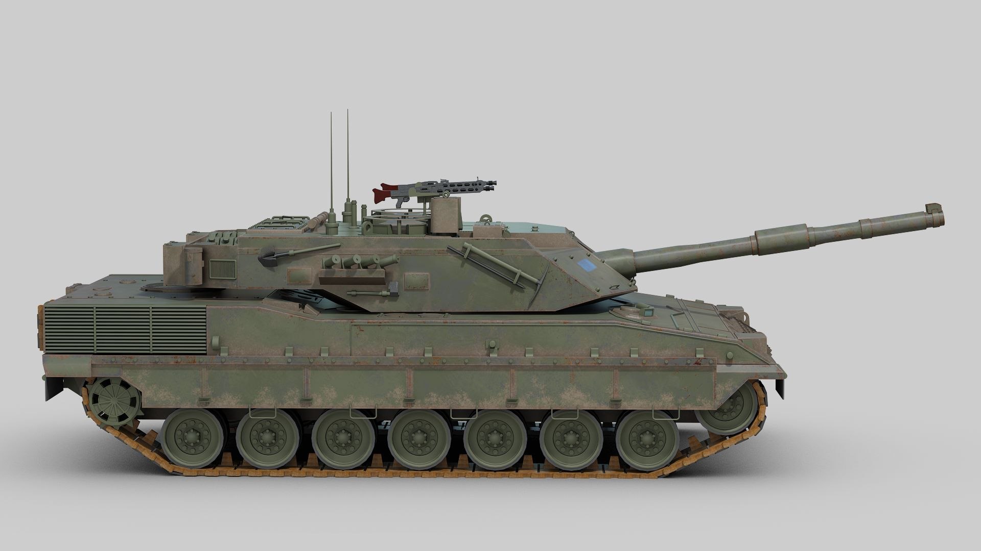 Italian C1 Ariete Tank 3d 3ds