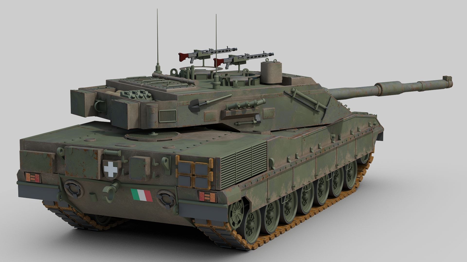 Italian C1 Ariete Tank 3d 3ds
