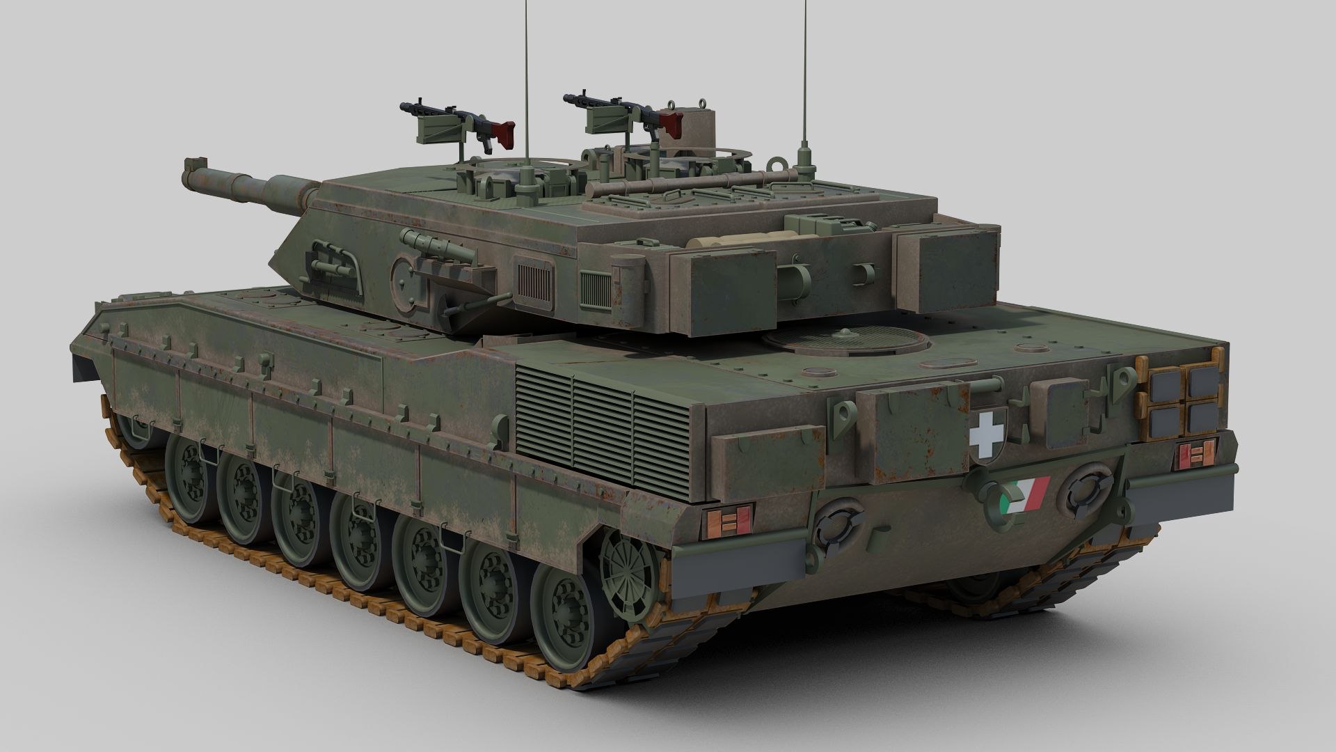 Italian C1 Ariete Tank 3d 3ds