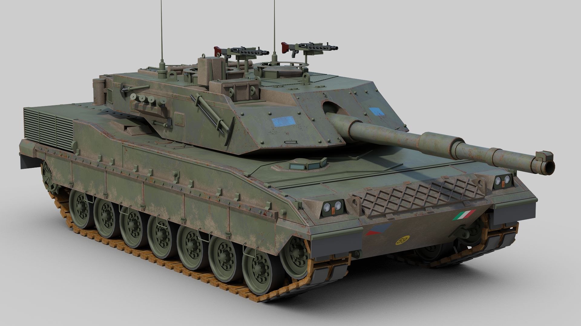 Italian C1 Ariete Tank 3d 3ds