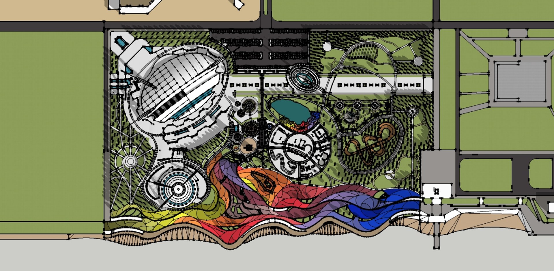 Sports Entertainment Complex 3d 3ds