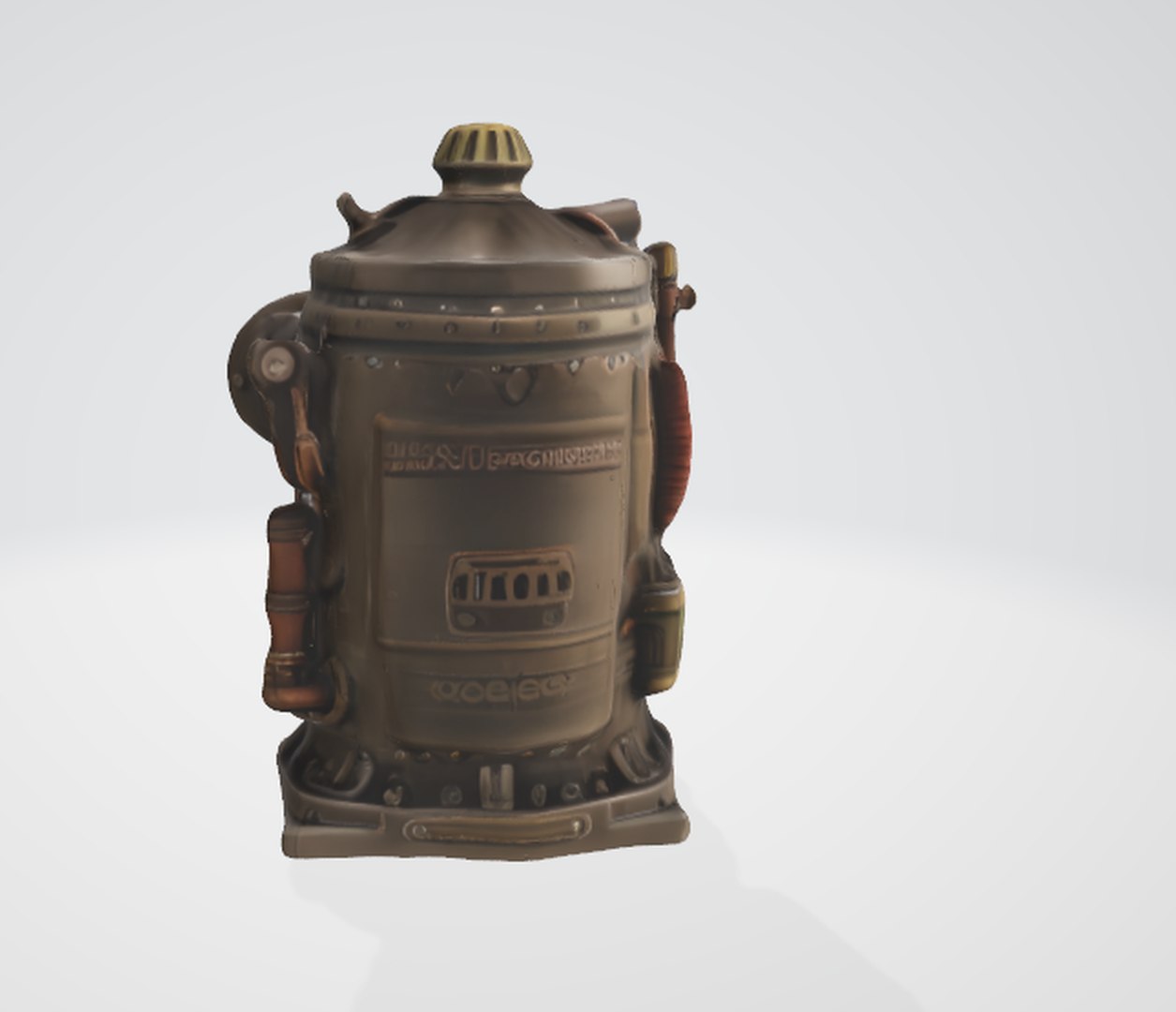 Mechanical Steampunk Time Machine 3D Model - TurboSquid 2284929