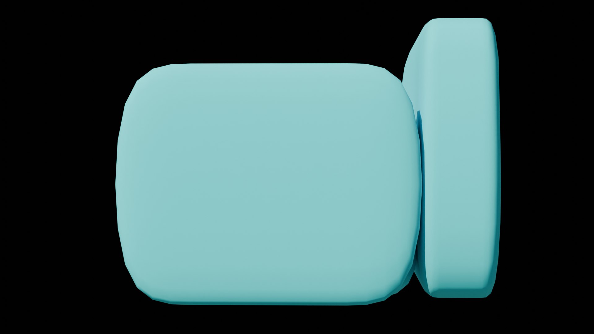 3D Cartoon Simple Sofa Model - TurboSquid 2215087