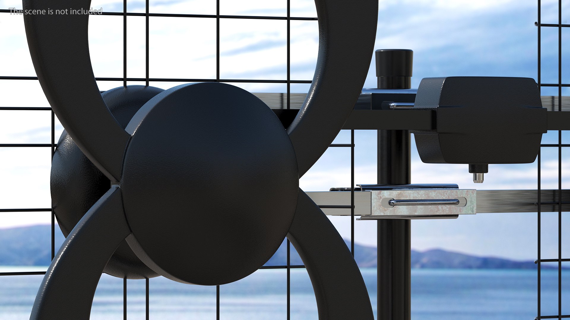 Quad Loop UHF Multi Directional Antenna 3D Model - TurboSquid 1772208