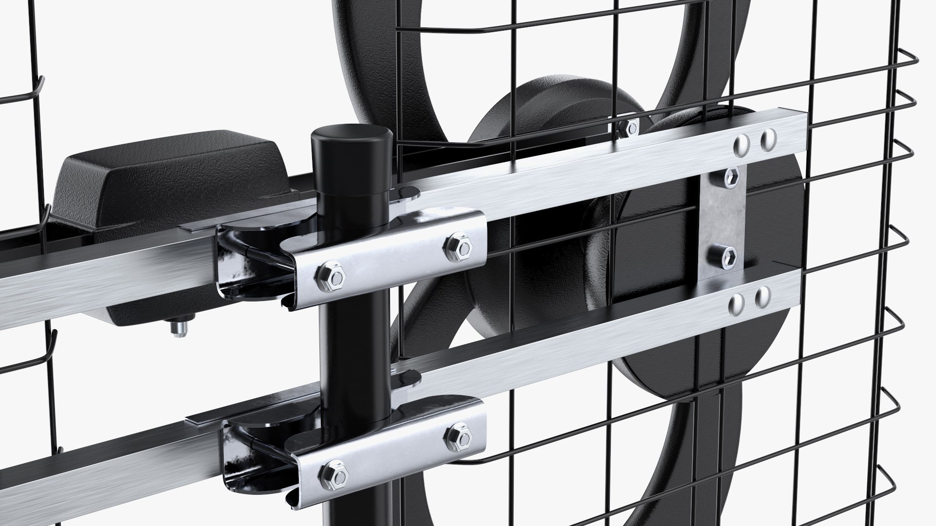 Quad Loop UHF Multi Directional Antenna 3D Model - TurboSquid 1772208