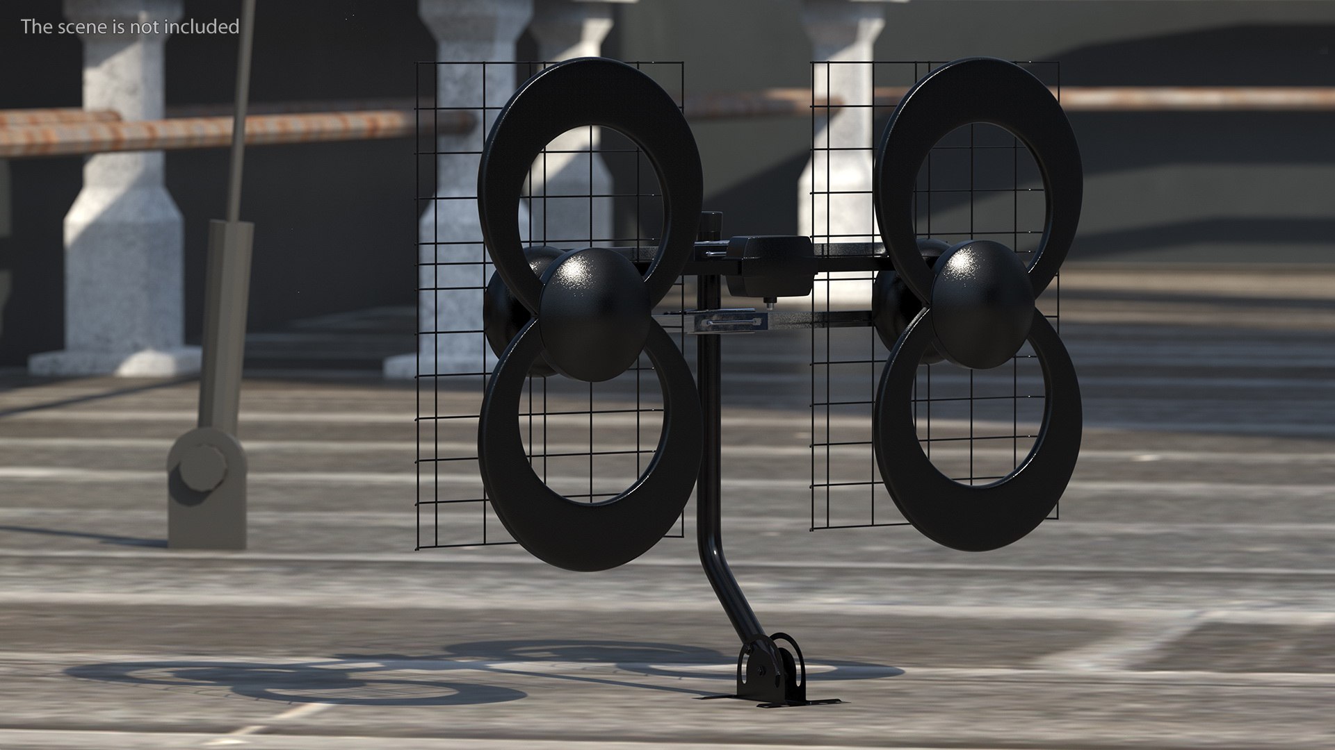 Quad Loop UHF Multi Directional Antenna 3D Model - TurboSquid 1772208