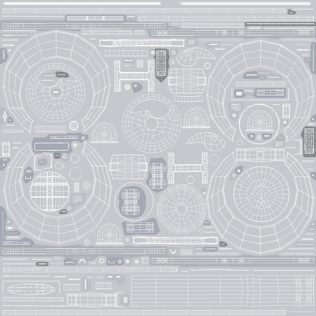Quad Loop UHF Multi Directional Antenna 3D Model - TurboSquid 1772208