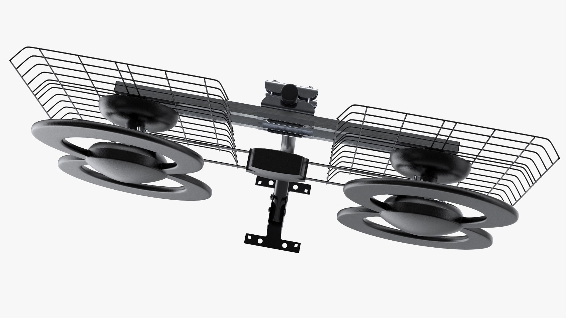Quad Loop UHF Multi Directional Antenna 3D Model - TurboSquid 1772208