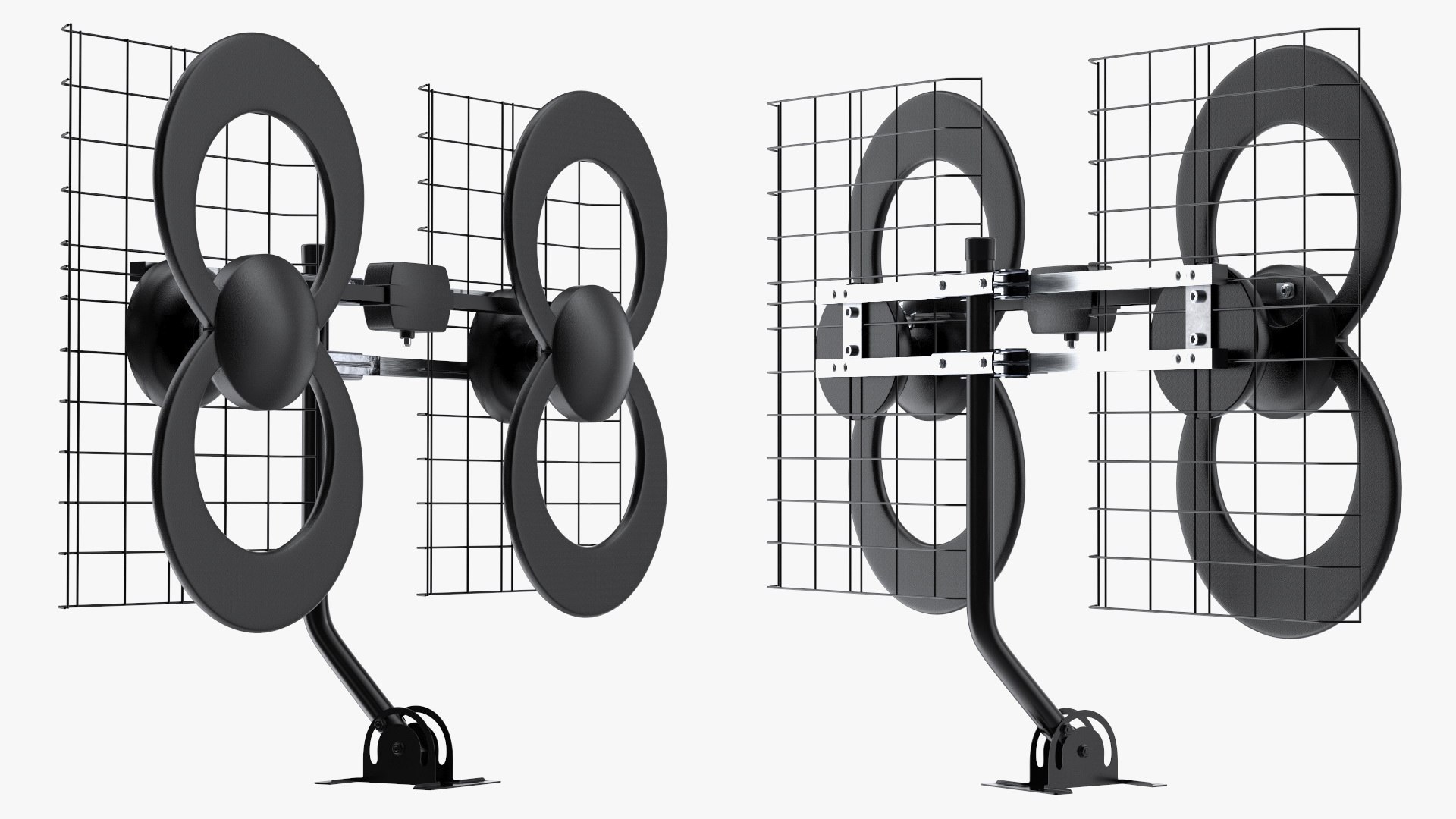 Quad Loop UHF Multi Directional Antenna 3D Model - TurboSquid 1772208