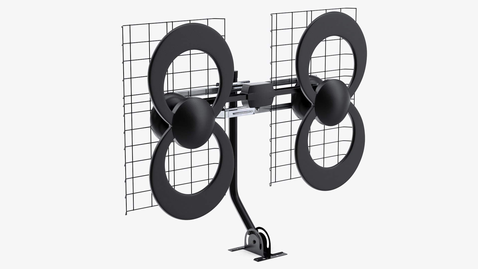 Quad Loop UHF Multi Directional Antenna 3D model - TurboSquid 1772208