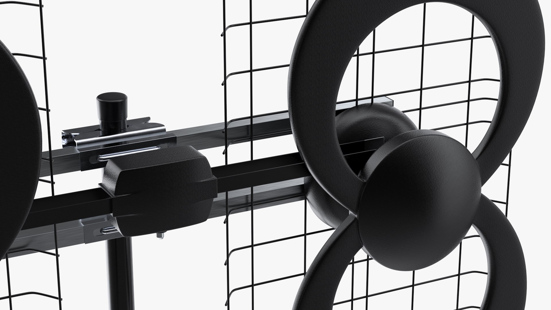 Quad Loop UHF Multi Directional Antenna 3D Model - TurboSquid 1772208