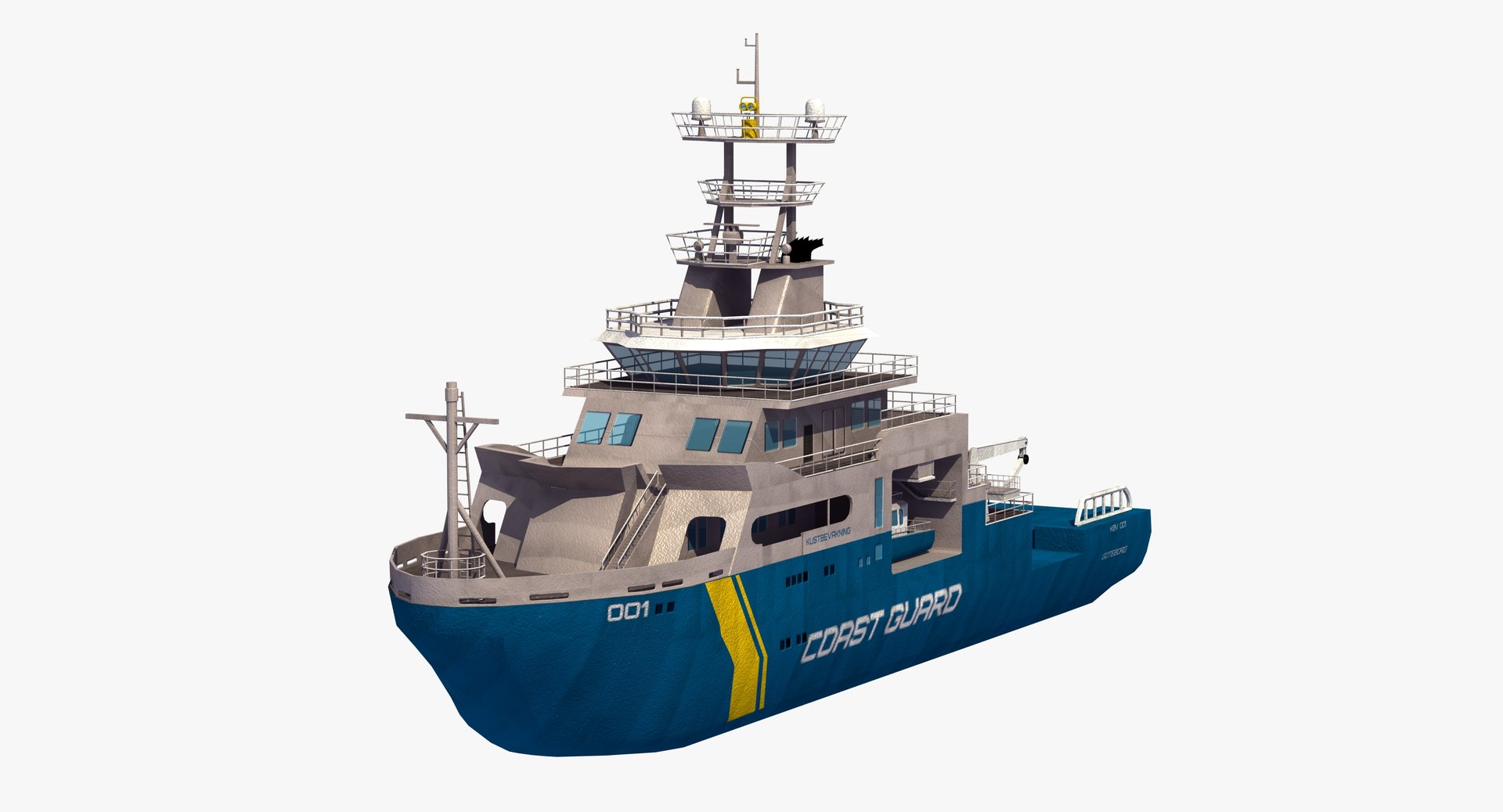 3D Poseidon Coast Guard - TurboSquid 1379362