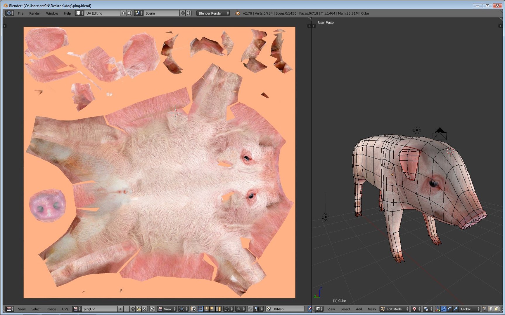 3d Pig Games Model