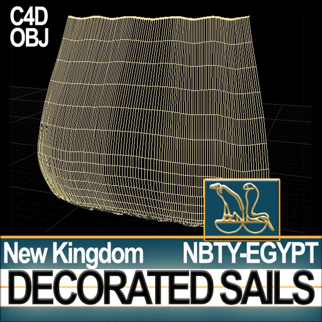 3ds Ancient Egyptian Decorated Sails