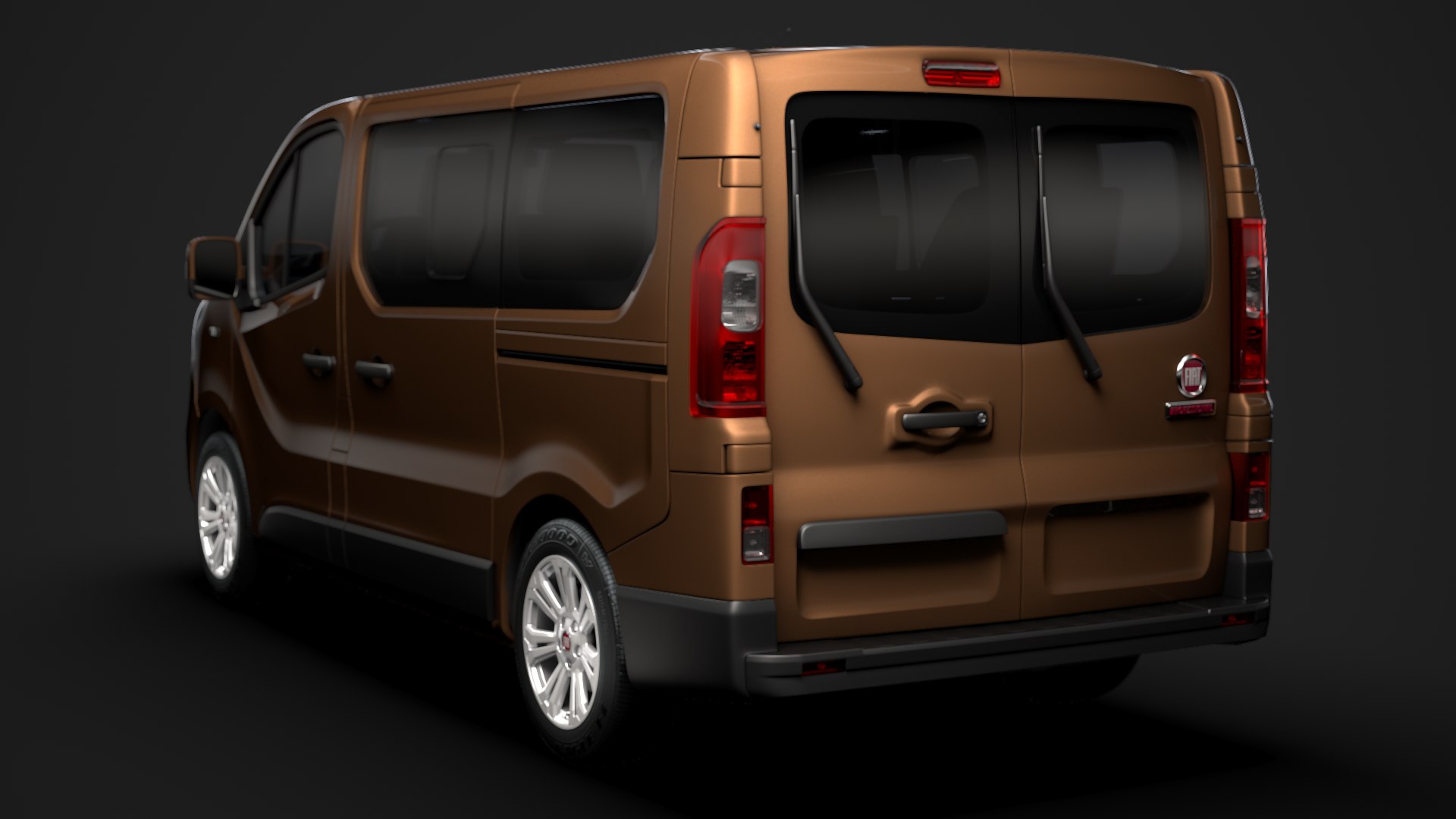 Fiat talento minibus 2019 model - TurboSquid 1440492