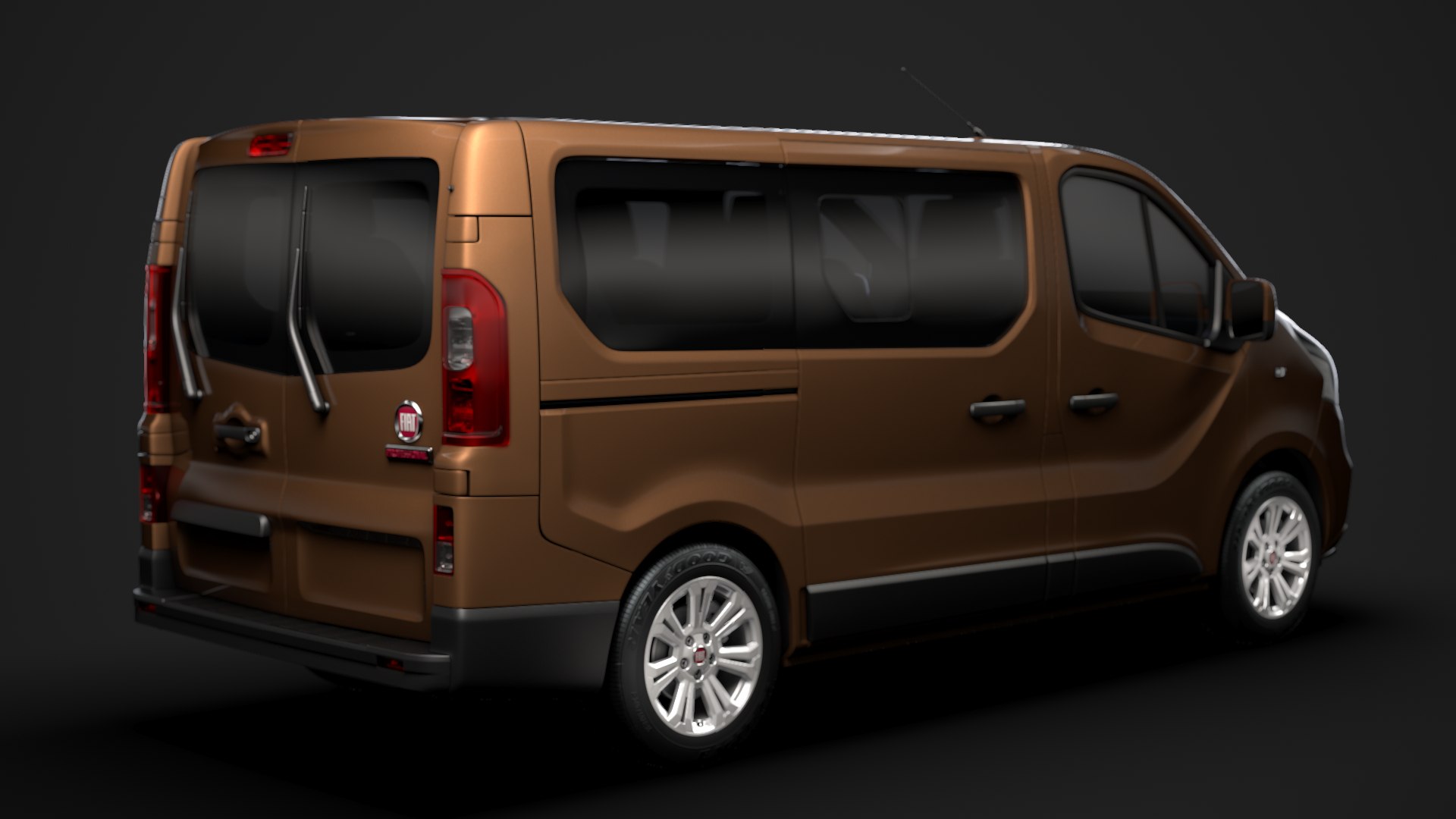 Fiat talento minibus 2019 model - TurboSquid 1440492