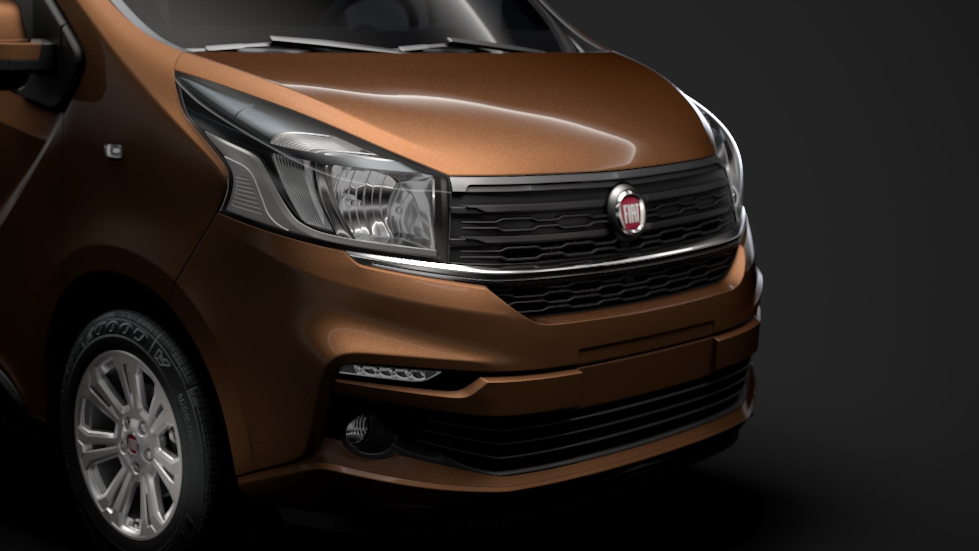 Fiat talento minibus 2019 model - TurboSquid 1440492