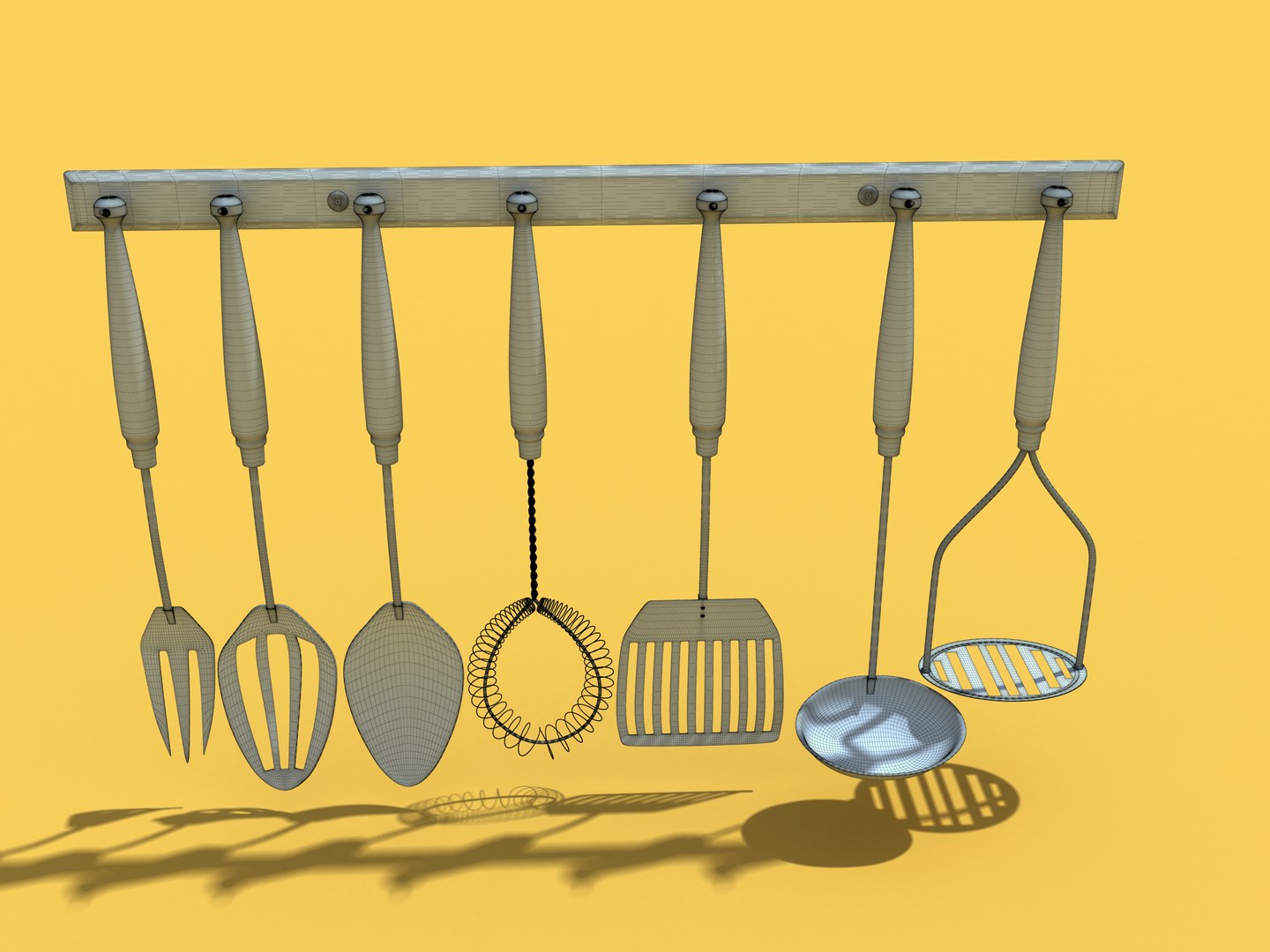 3d Model Kitchen Utensils