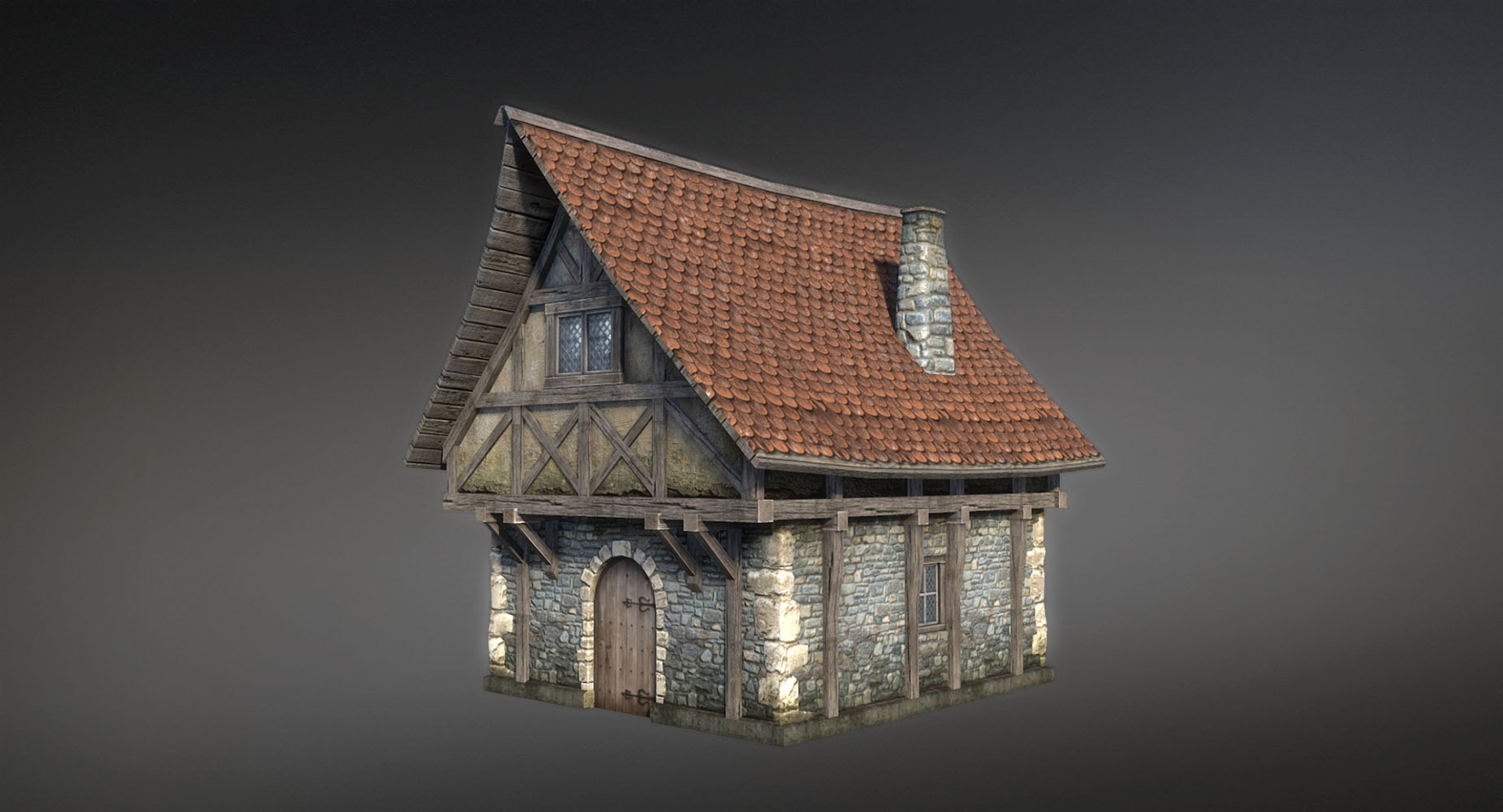 Medieval Fantasy House 3d Model
