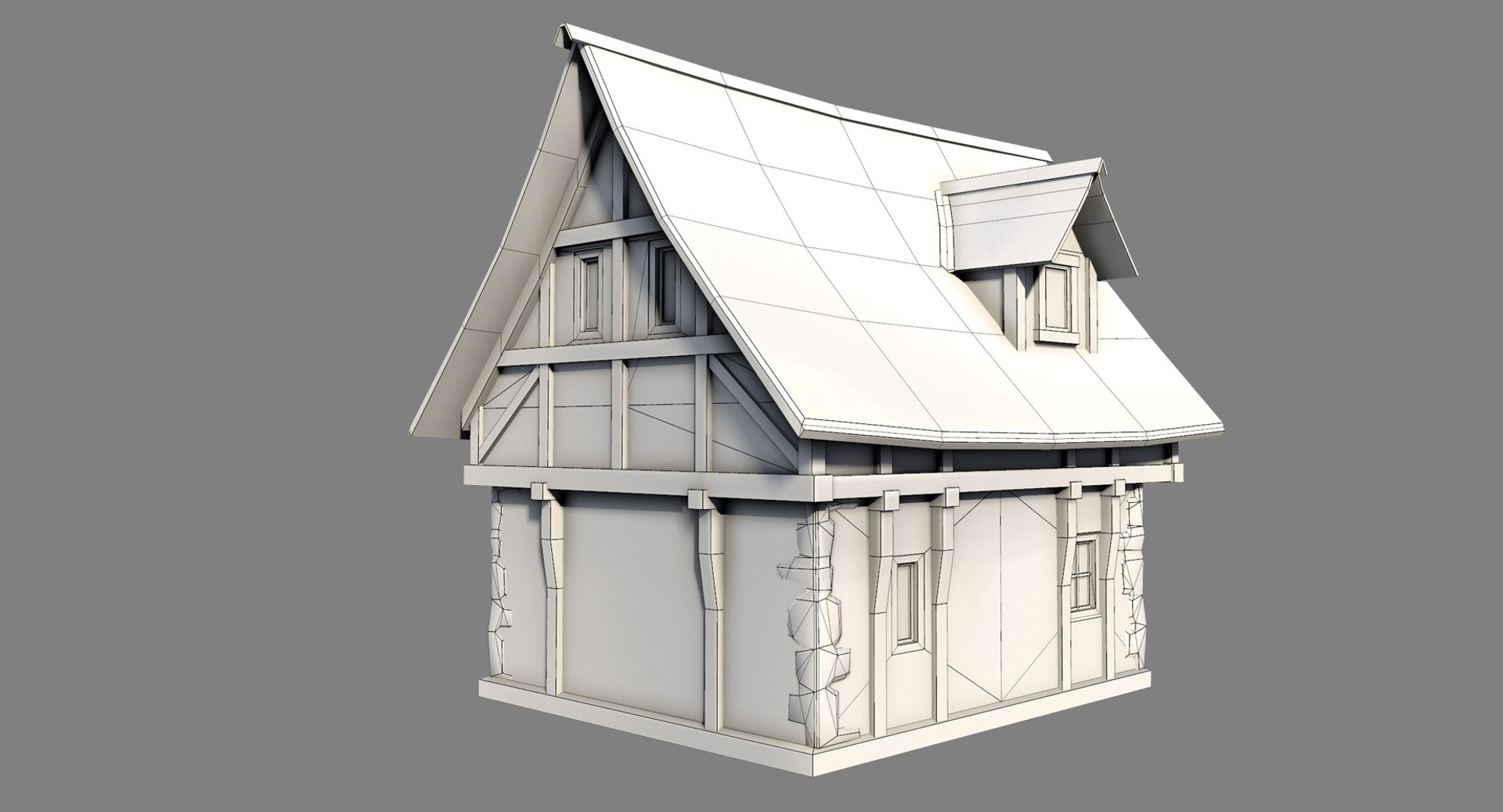 Medieval Fantasy House 3d Model