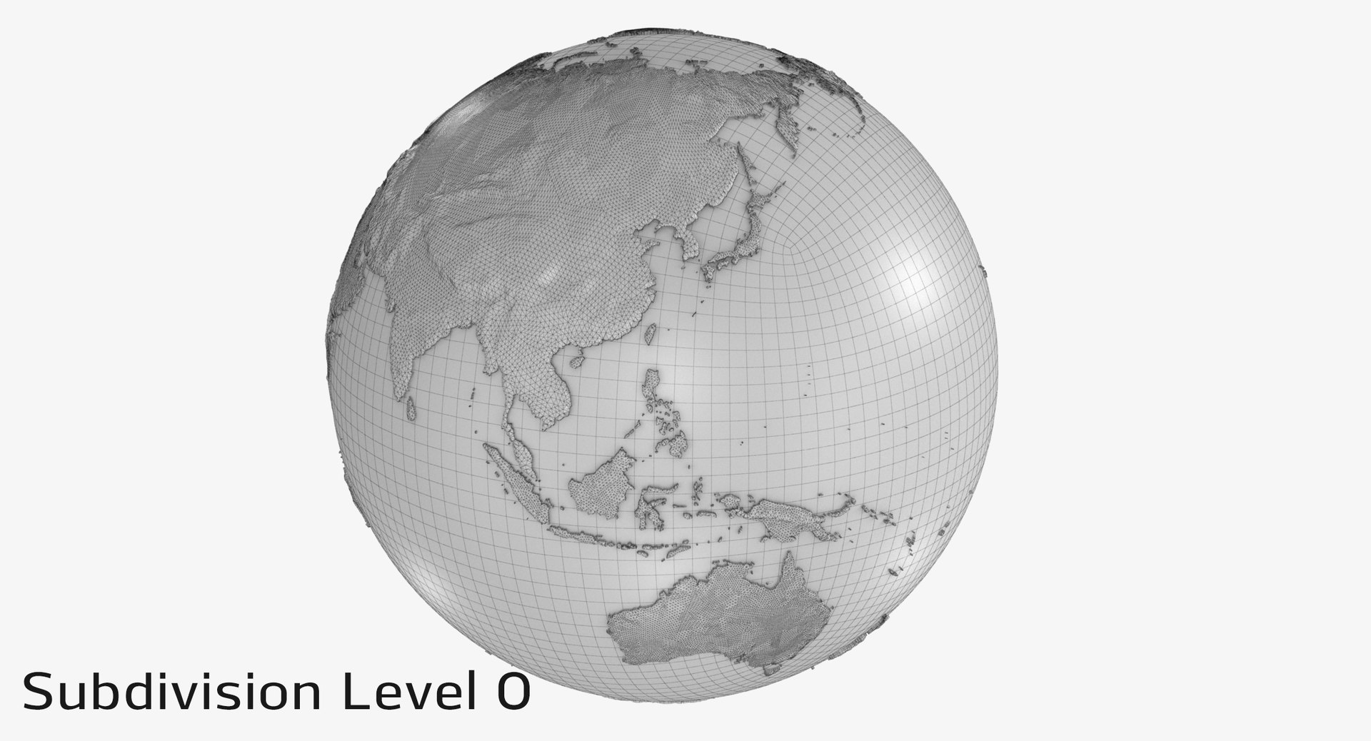 3D Solid Color Topographic Globe Model - TurboSquid 2316789
