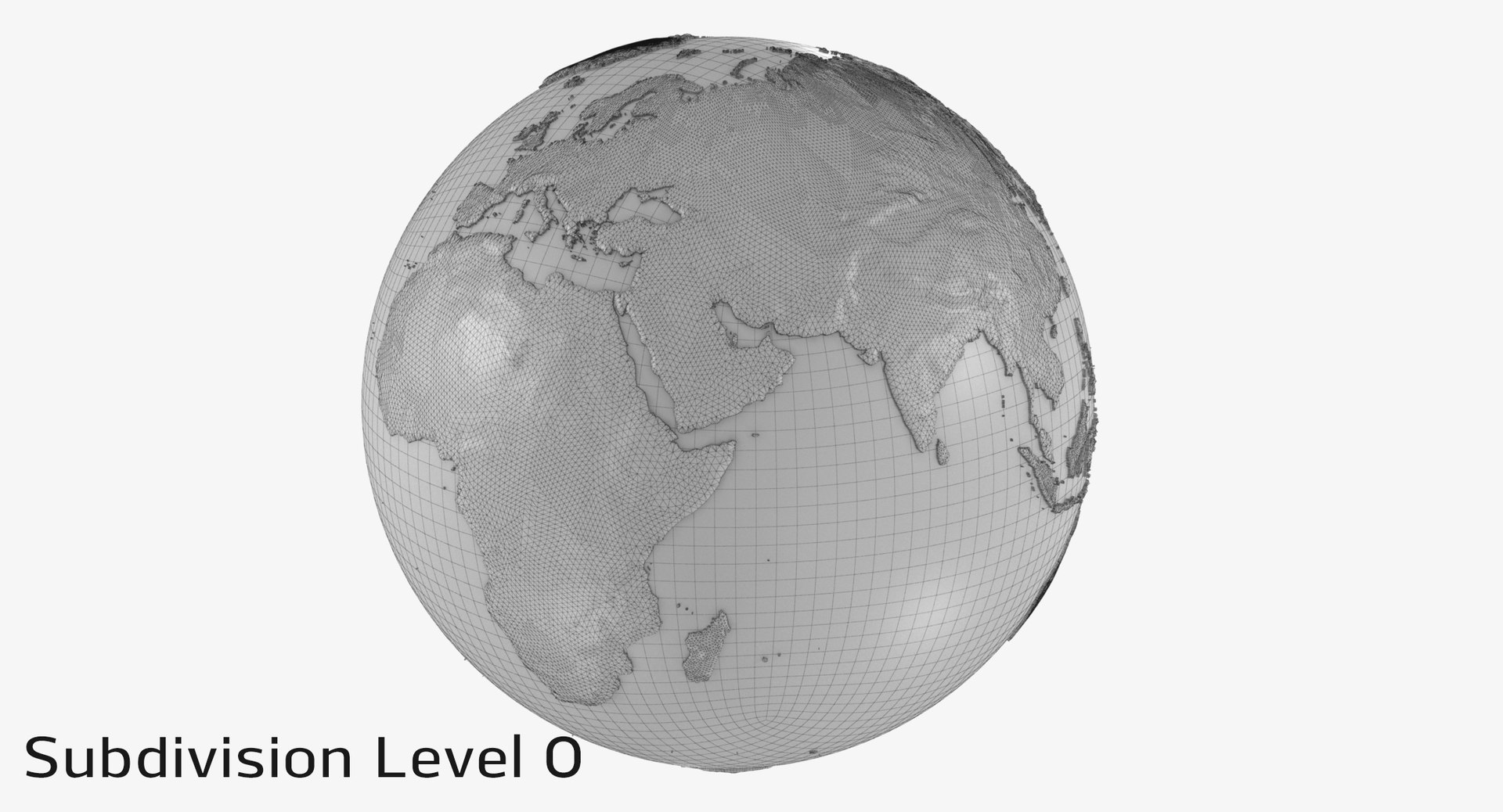 3D Solid Color Topographic Globe Model - TurboSquid 2316789