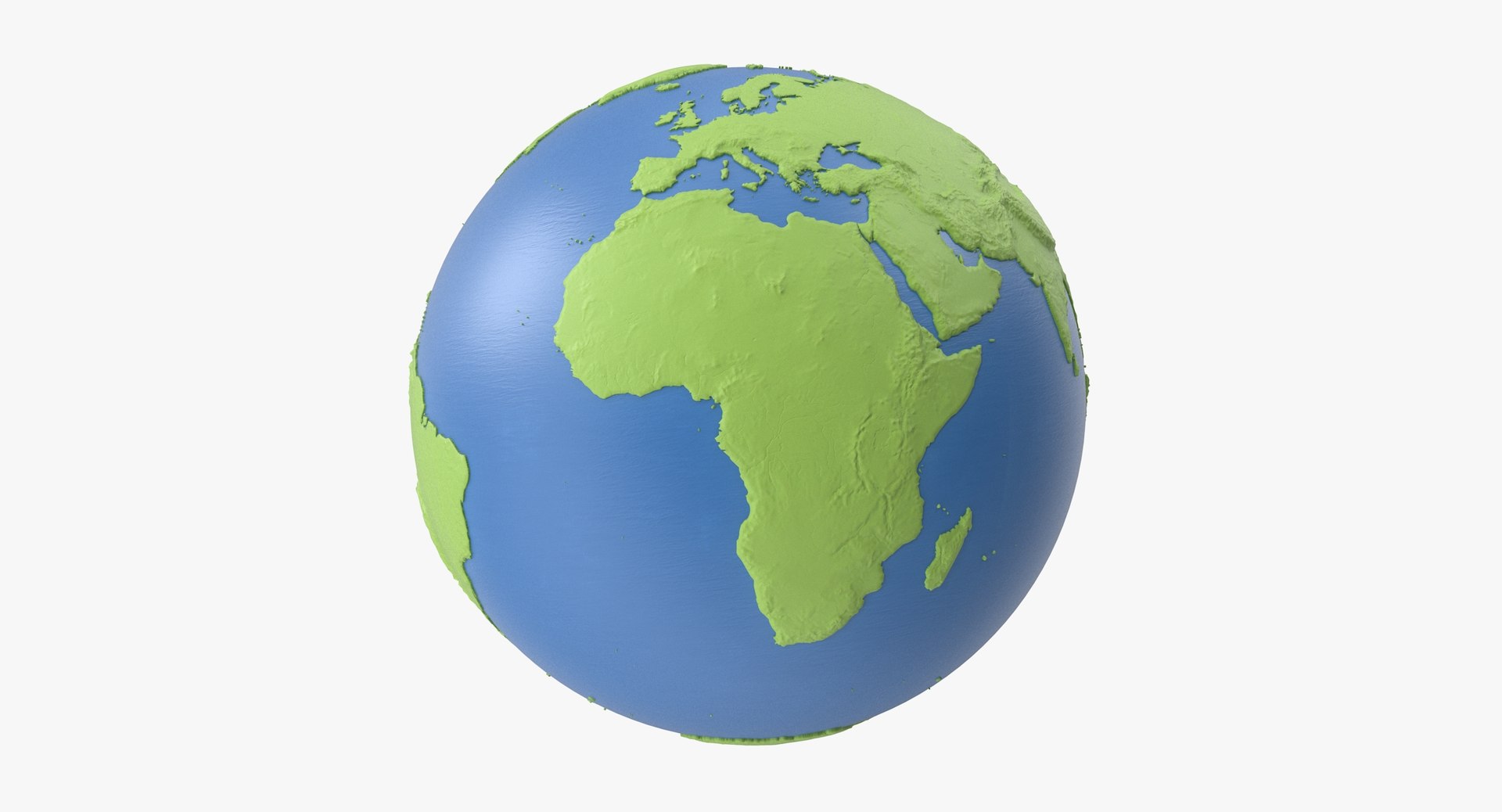 3D Solid Color Topographic Globe Model - TurboSquid 2316789