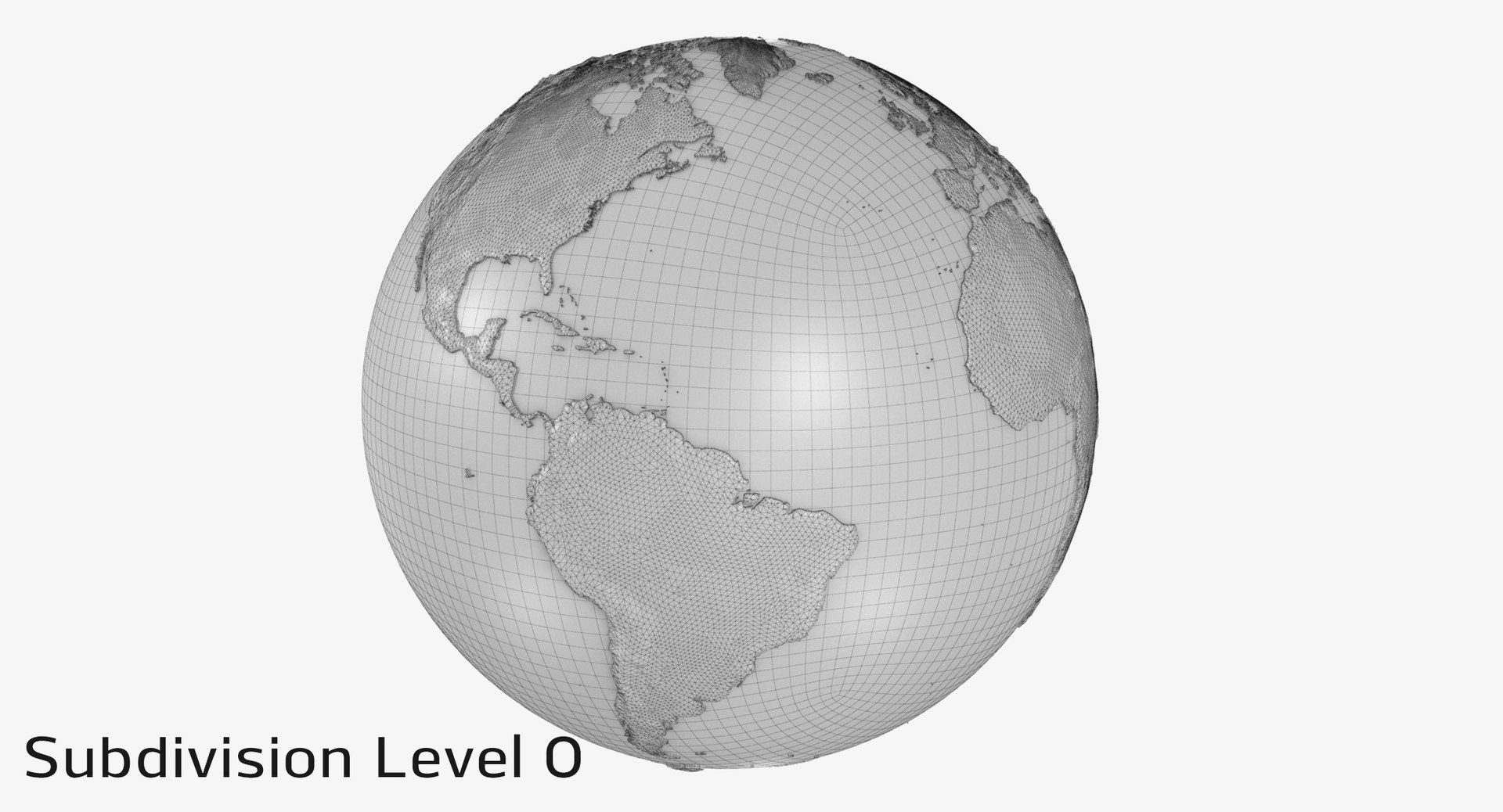 3D Solid Color Topographic Globe Model - TurboSquid 2316789
