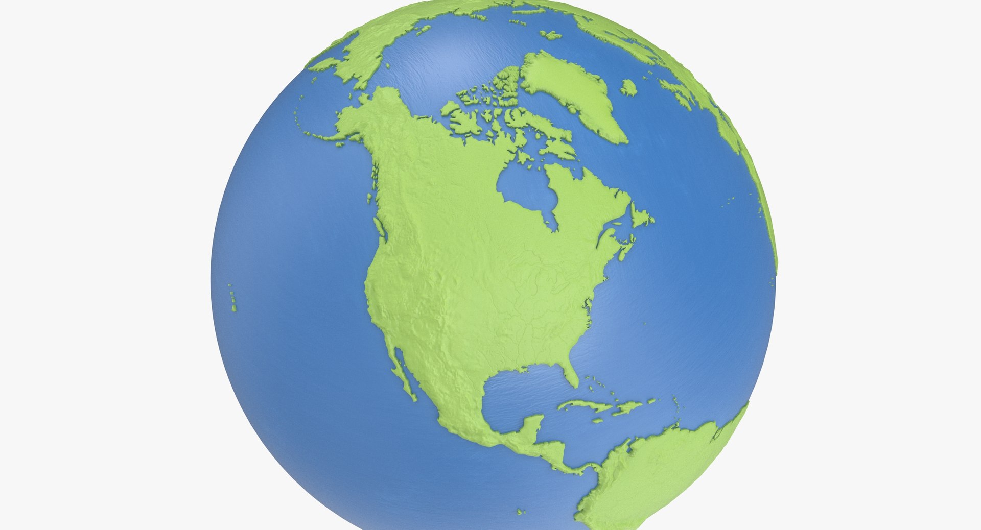3D Solid Color Topographic Globe Model - TurboSquid 2316789