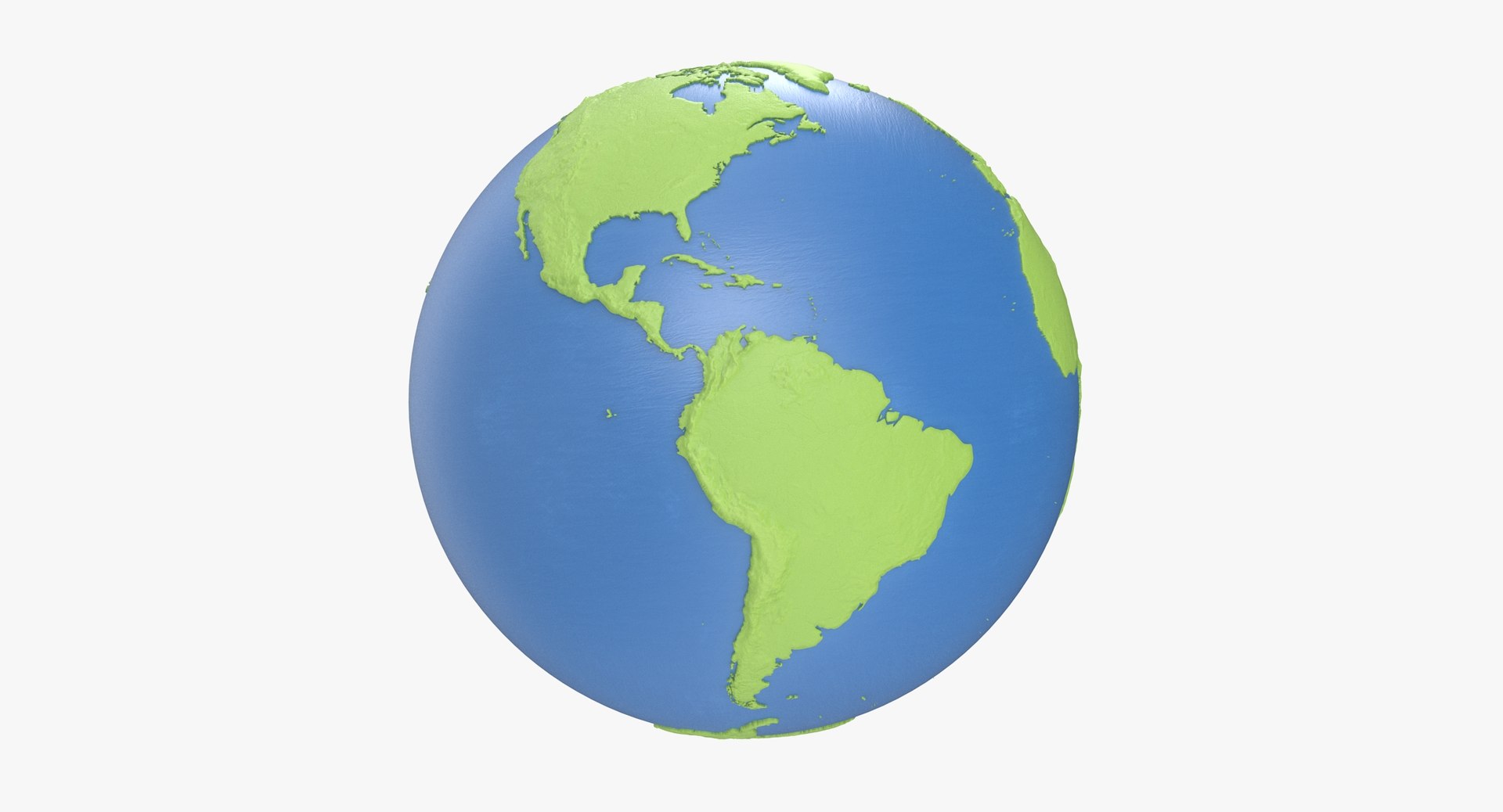 3D Solid Color Topographic Globe Model - TurboSquid 2316789