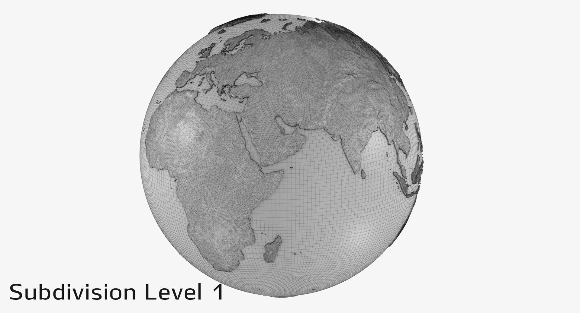 3D Solid Color Topographic Globe Model - TurboSquid 2316789