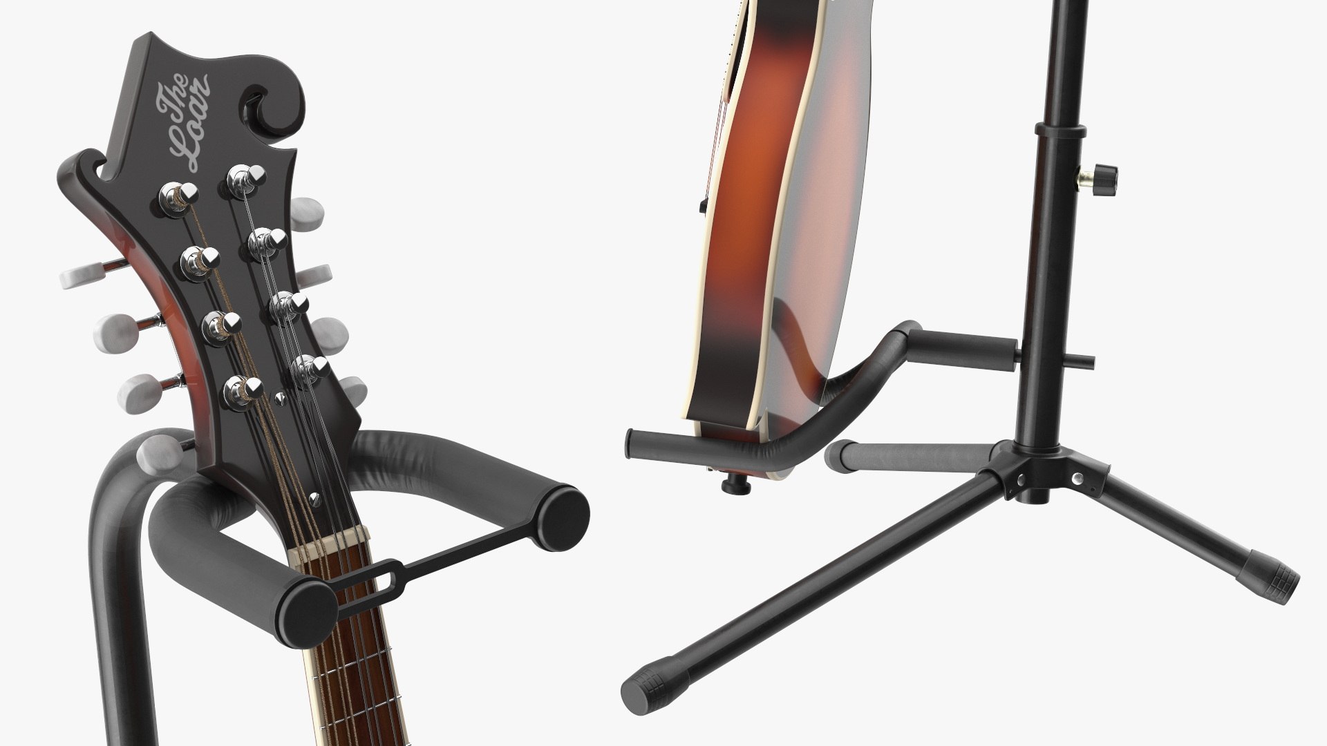Classic Archtop Mandolin With Tripod Stand 3D - TurboSquid 2378278
