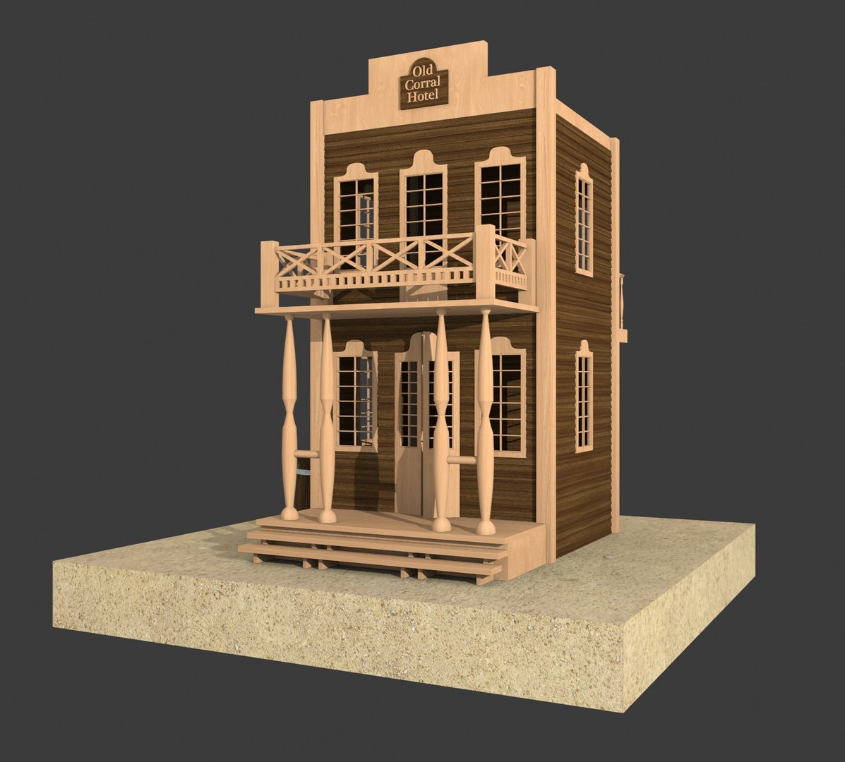 3D Western Building Model - TurboSquid 1187190
