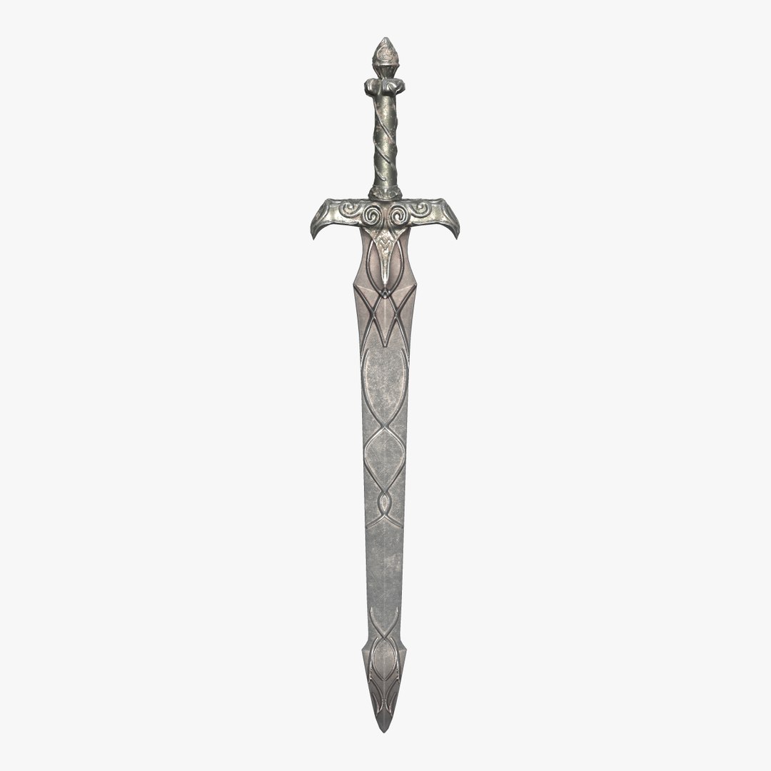 Warriors Long Medieval Long Fantasy Big Fantasy Sword 3D Model ...
