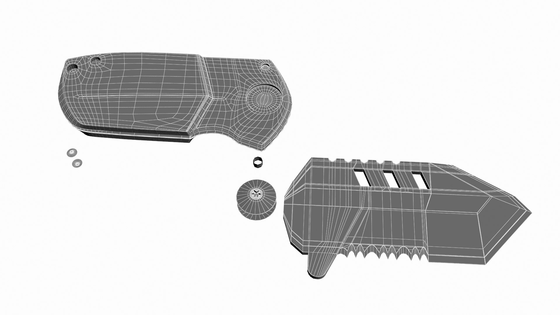 3D Tactical Pocket Knife Model - TurboSquid 1433486