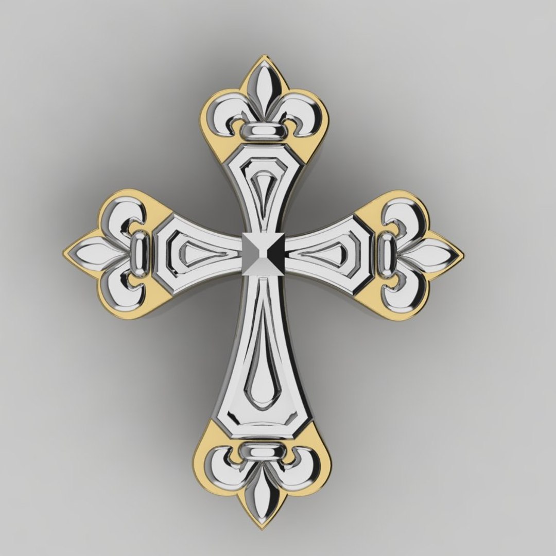 3D model cross pendent - TurboSquid 1299727