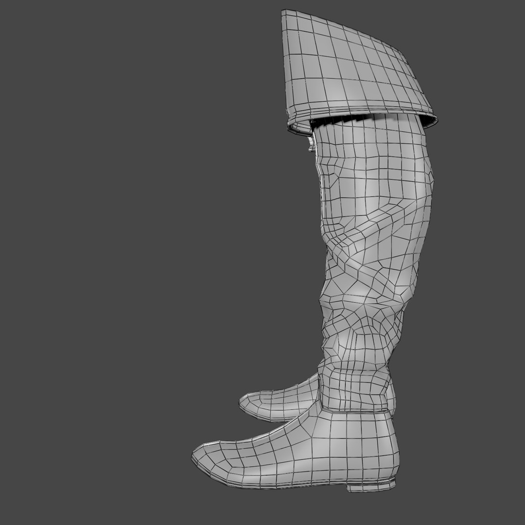3D Female Boots Model - TurboSquid 1541011