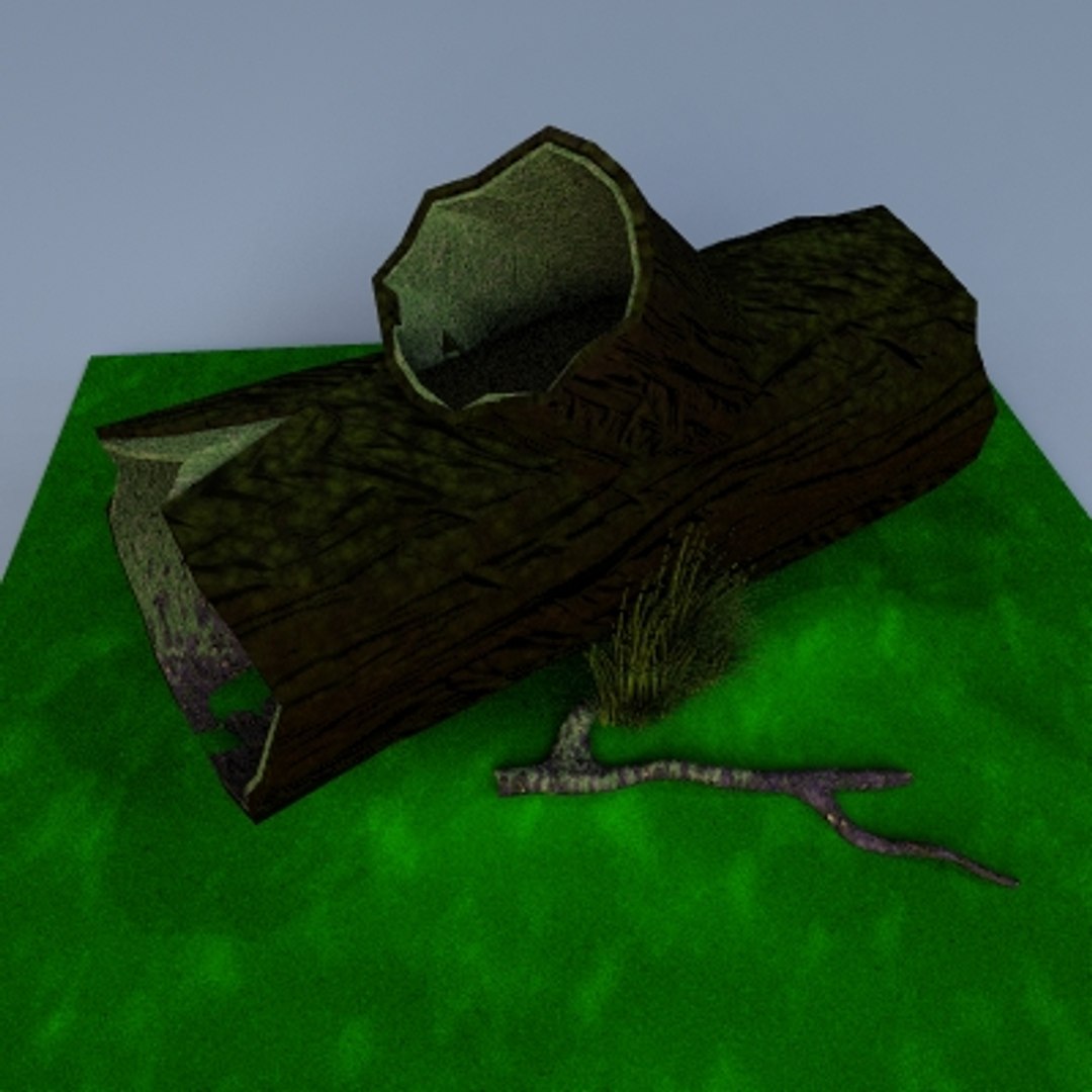 Hollow Log 3ds