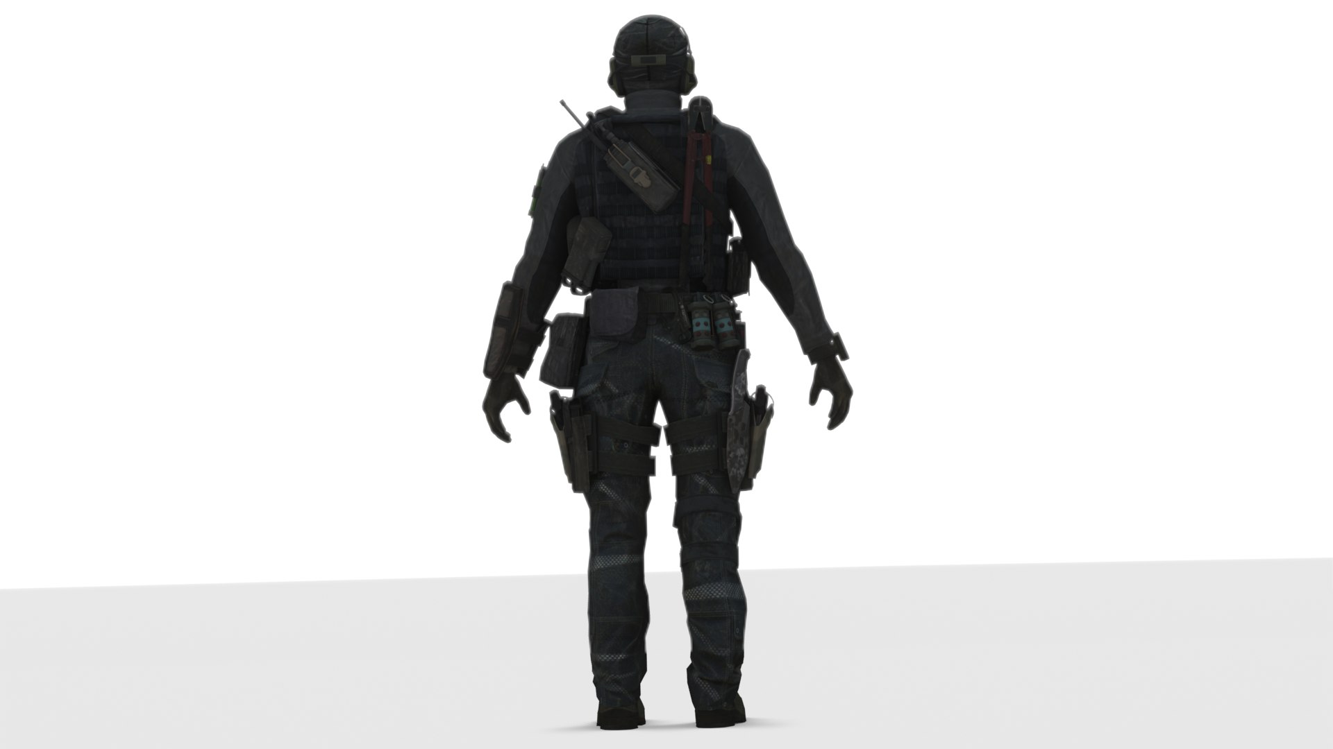 Tactical Spec Ops Soldier 3D Model High-Quality Rigged 3D Model ...