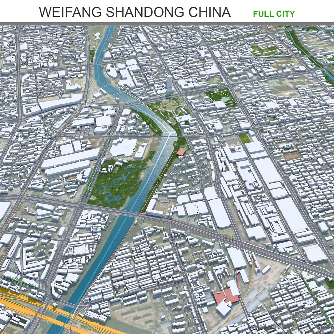 Weifang Shandong China 3D model - TurboSquid 2154690