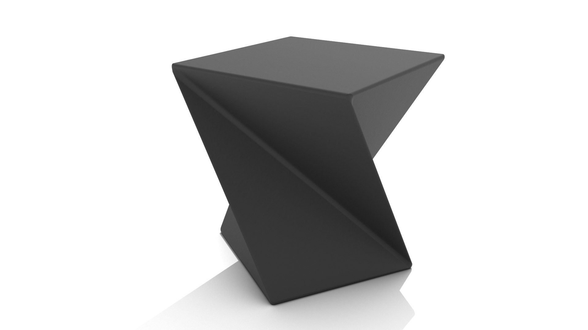 Modern Abstract Twisted Cube 3D Model - TurboSquid 1264006